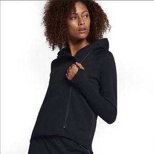 Nike | Jackets & Coats | Nwt Nike Tech Fleece Full Zip Cape Black ...
